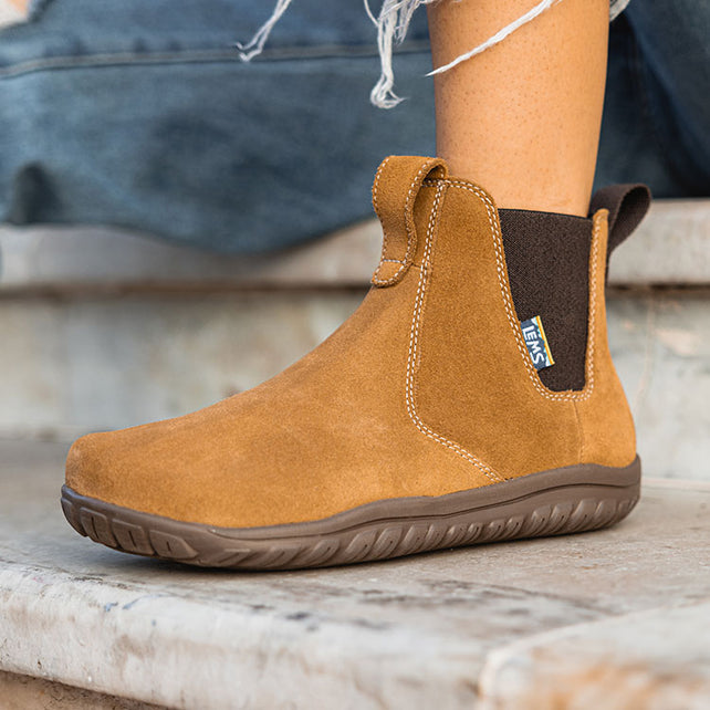 Women's Chelsea Suede Barefoot Boot – Lems Shoes